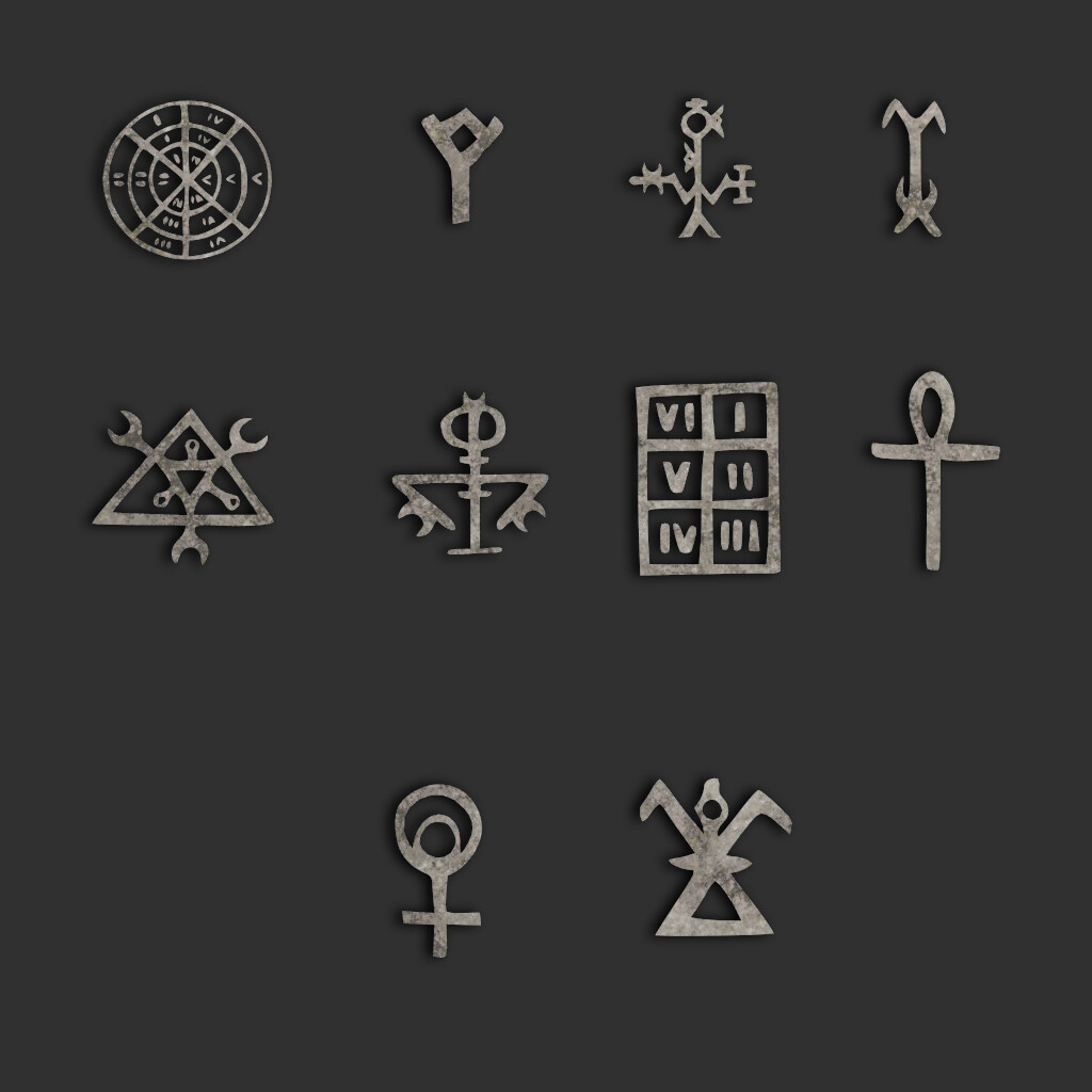ArtStation - 110 Runes Alpha 8K Vol 1 | Brushes