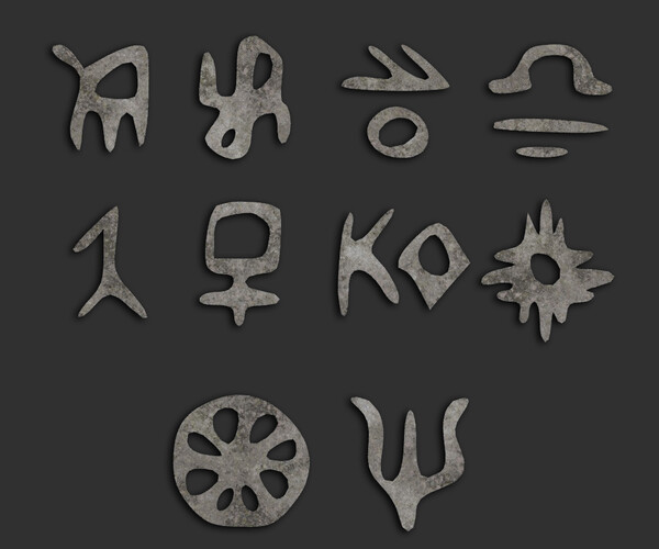 ArtStation - 110 Runes Alpha 8K Vol 1 | Brushes