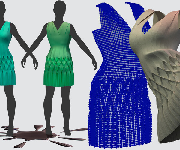 ArtStation - RETOPOLOGY Smocking Dress 2 (Smocking Frock) | Resources