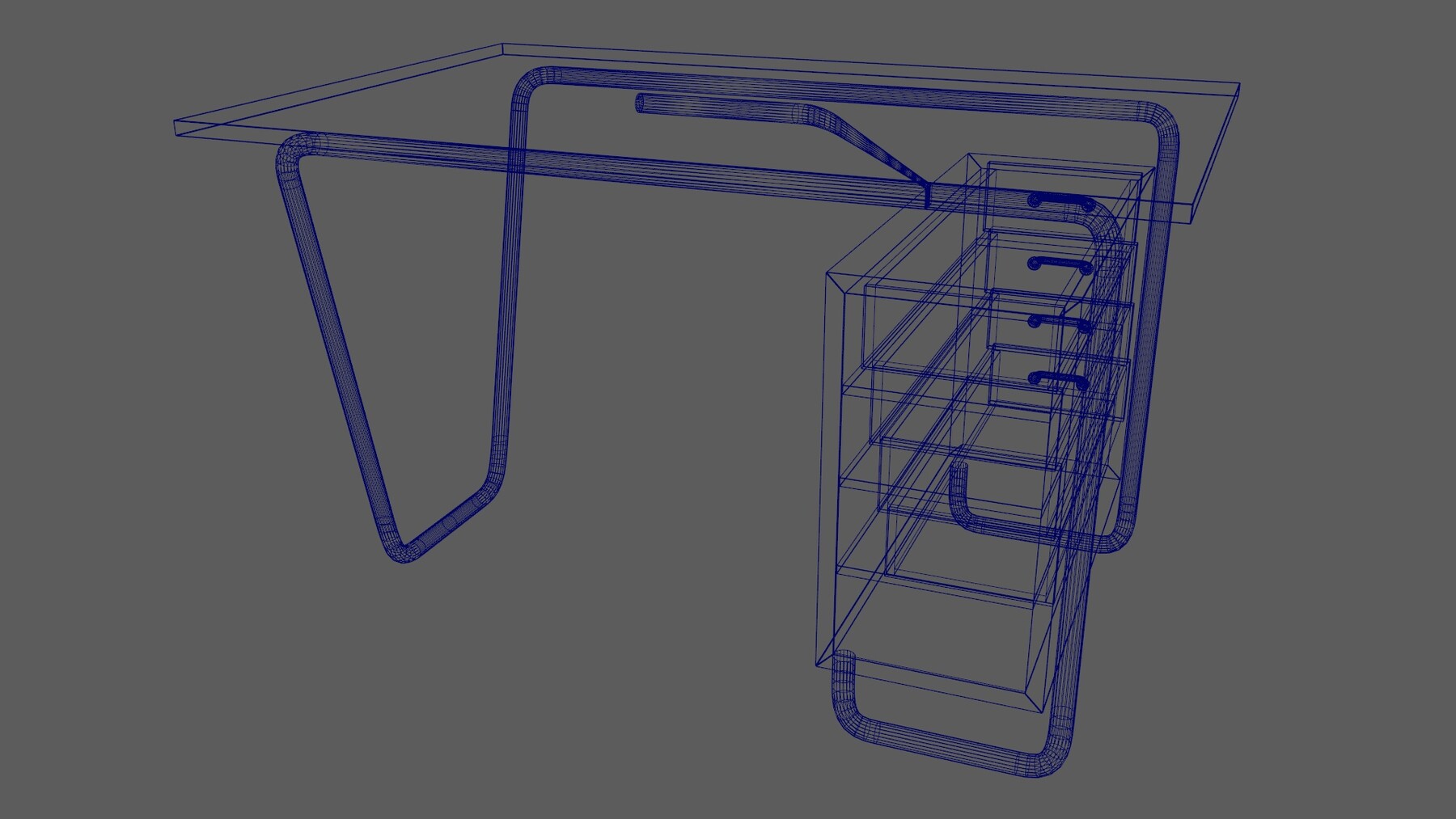 ArtStation - Czech Bauhaus Tubular Writing Desk by Rudolf Vichr 1940s ...