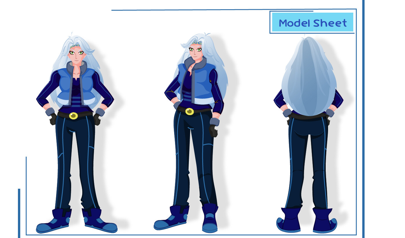 ArtStation - Character Design "moon girl" | Game Assets