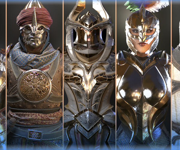 ArtStation - Knights (Pack) | Game Assets