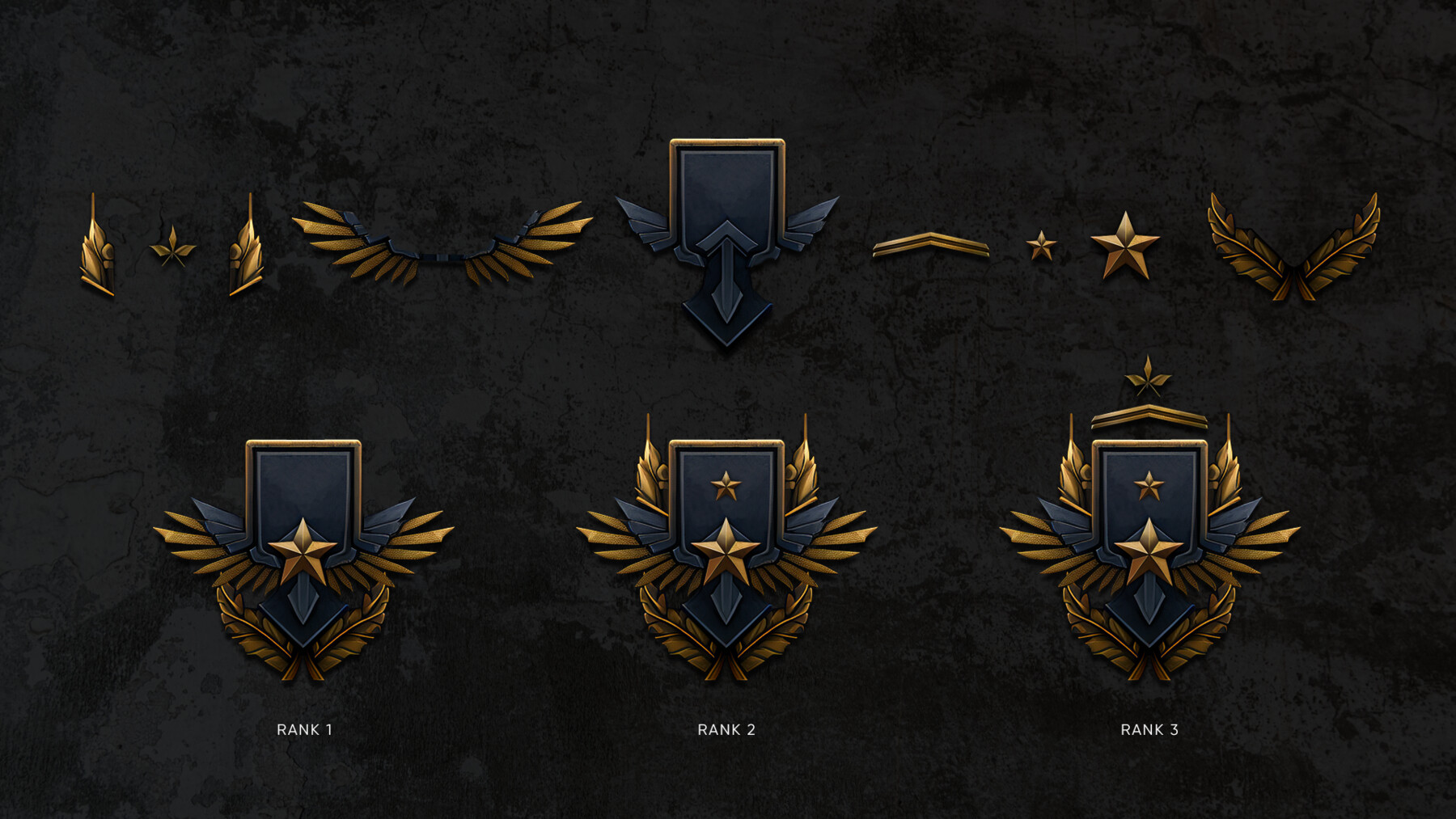 ArtStation - Army Rank Insignia | Game Assets