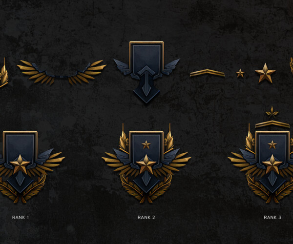 ArtStation - Army Rank Insignia | Game Assets