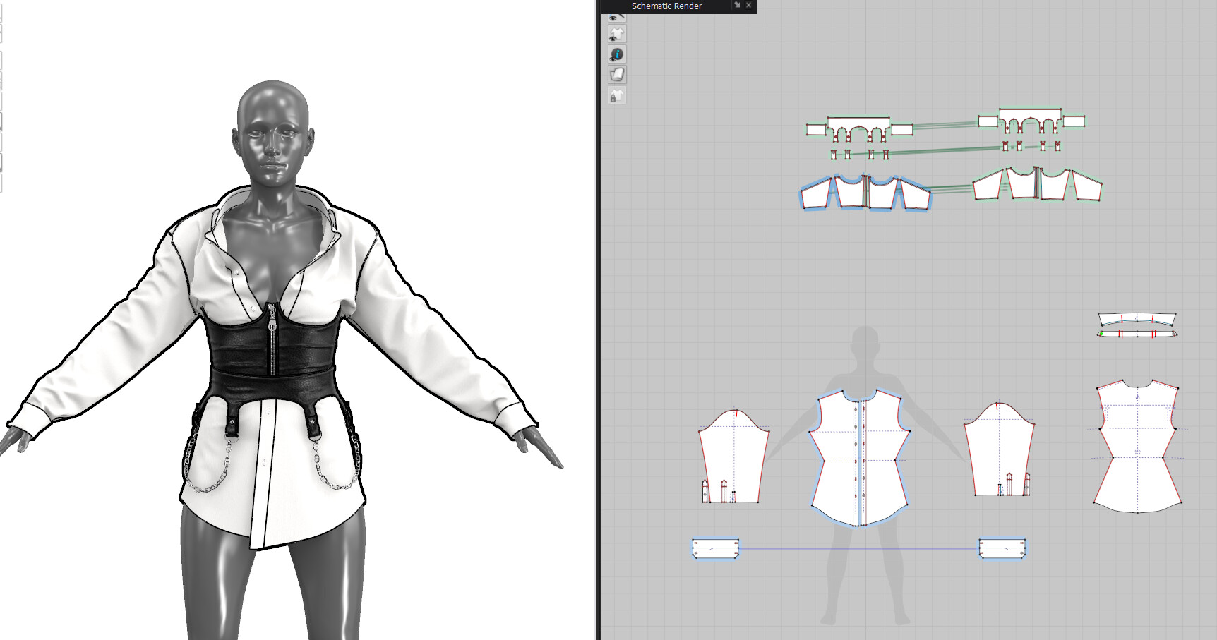 ArtStation - SHIRT&CORSET FOR AVATAR GENESIS 8 FEMALE. MARVELOUS ...