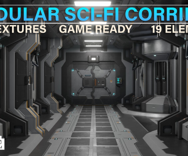 ArtStation - Modular Sci-Fi Corridor | Game Assets
