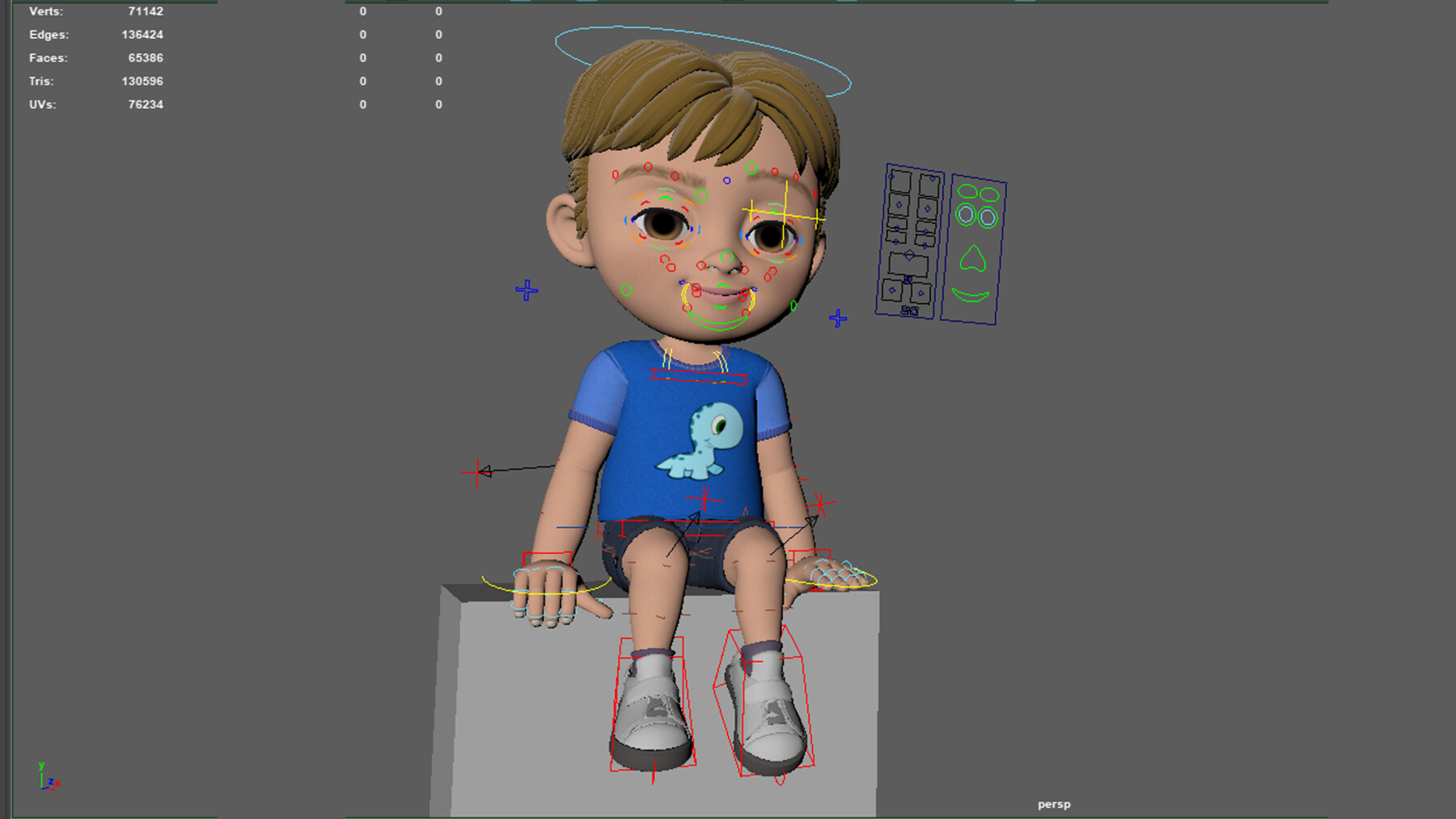 ArtStation - Julian cartoon character rigged | Game Assets