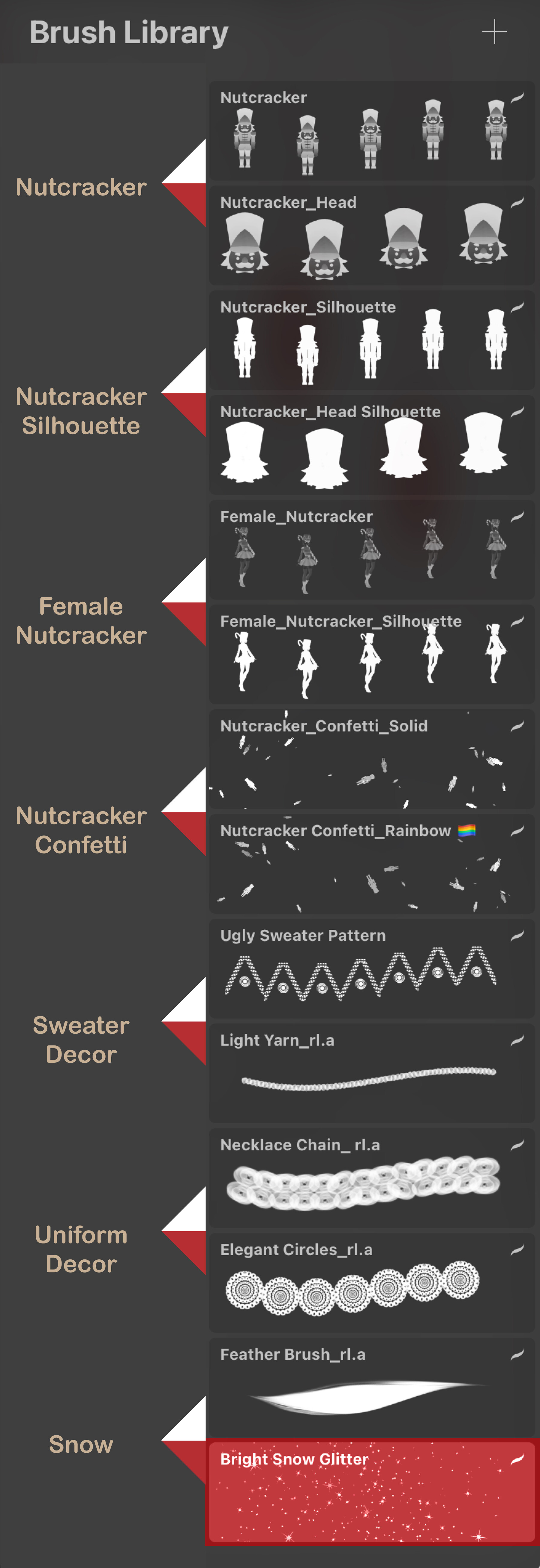 ArtStation - Christmas Nutcracker Procreate Brushes | Digital Art PNG ...