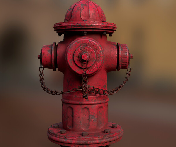 ArtStation - Fire Hydrant - PBR textures, Low Poly, Game Ready | Game ...