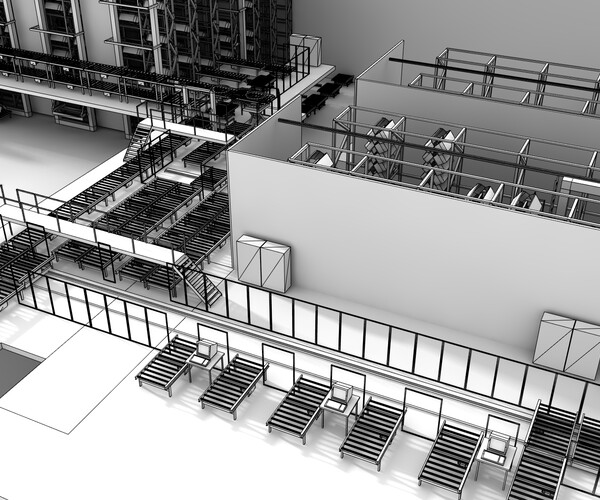 ArtStation - Warehouse storage 3D model | Game Assets