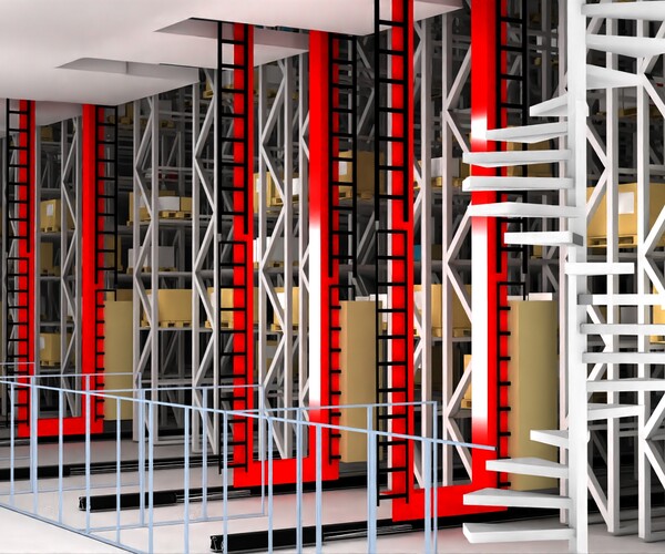 ArtStation - Warehouse storage 3D model | Game Assets