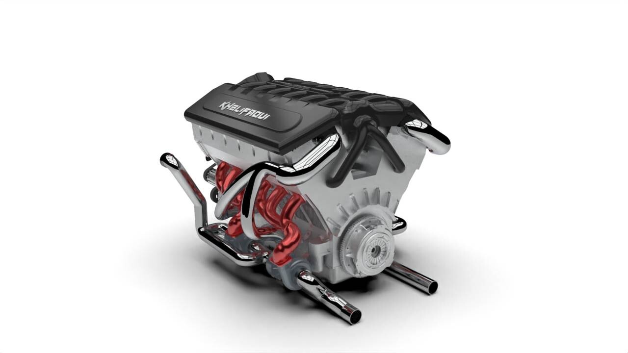 ArtStation - V12 Engine 3D model all parts | Resources