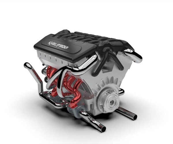 ArtStation - V12 Engine 3D model all parts | Resources