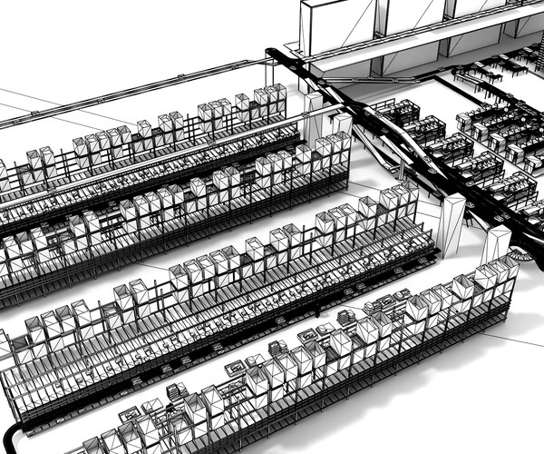 ArtStation - Sorting storage 3D model | Game Assets