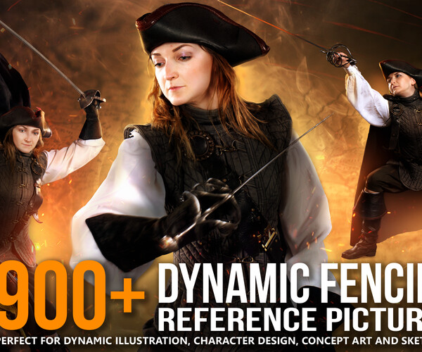 ArtStation - 900+ Dynamic Fencing Character Pose Reference pictures ...