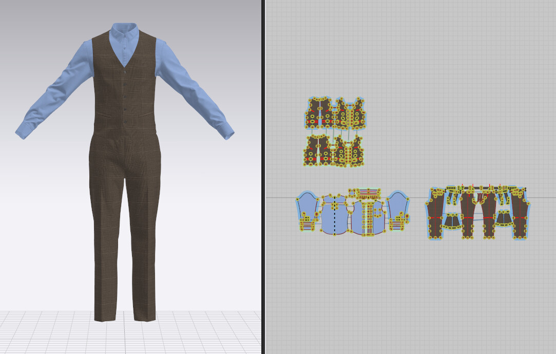 ArtStation - Men's suit. Marvelous Designer/Clo3d project+OBJ | Resources