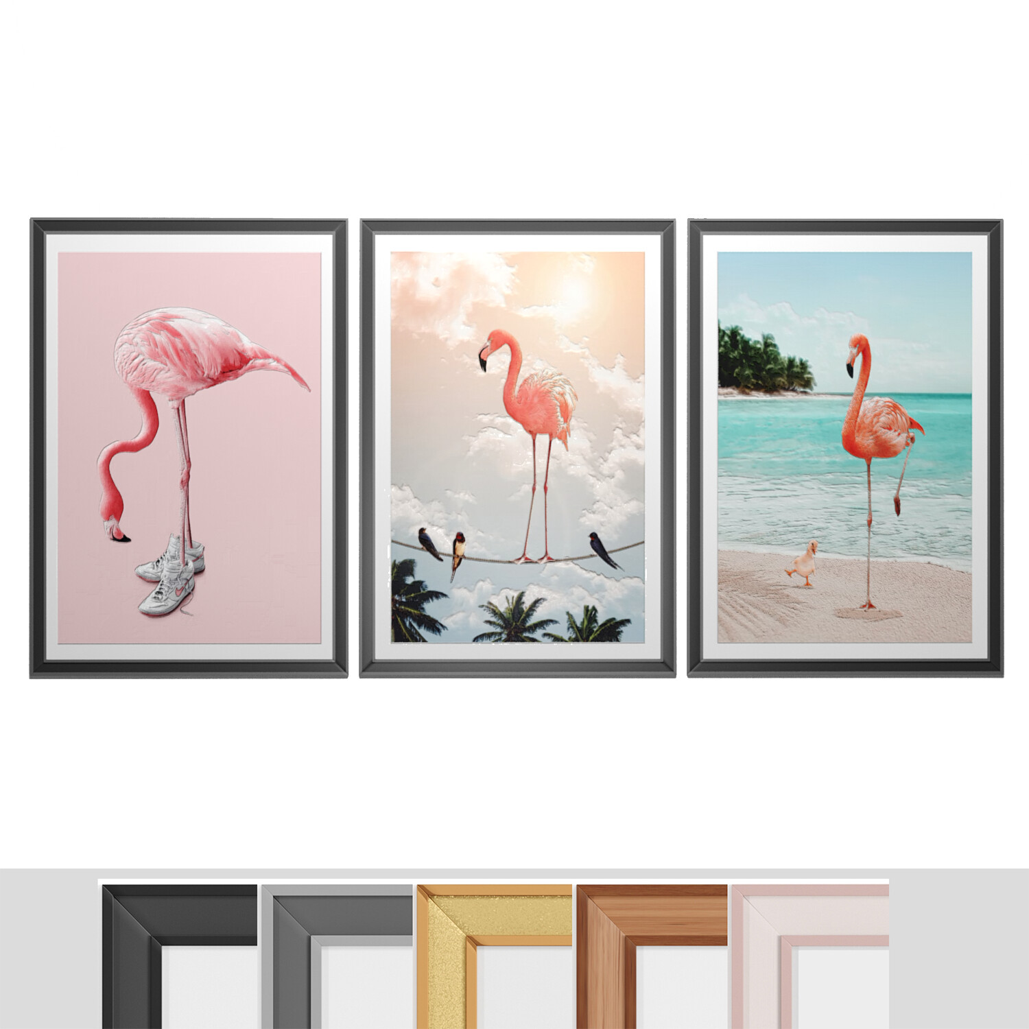 ArtStation - Art Frames 151- Flamingos | Resources