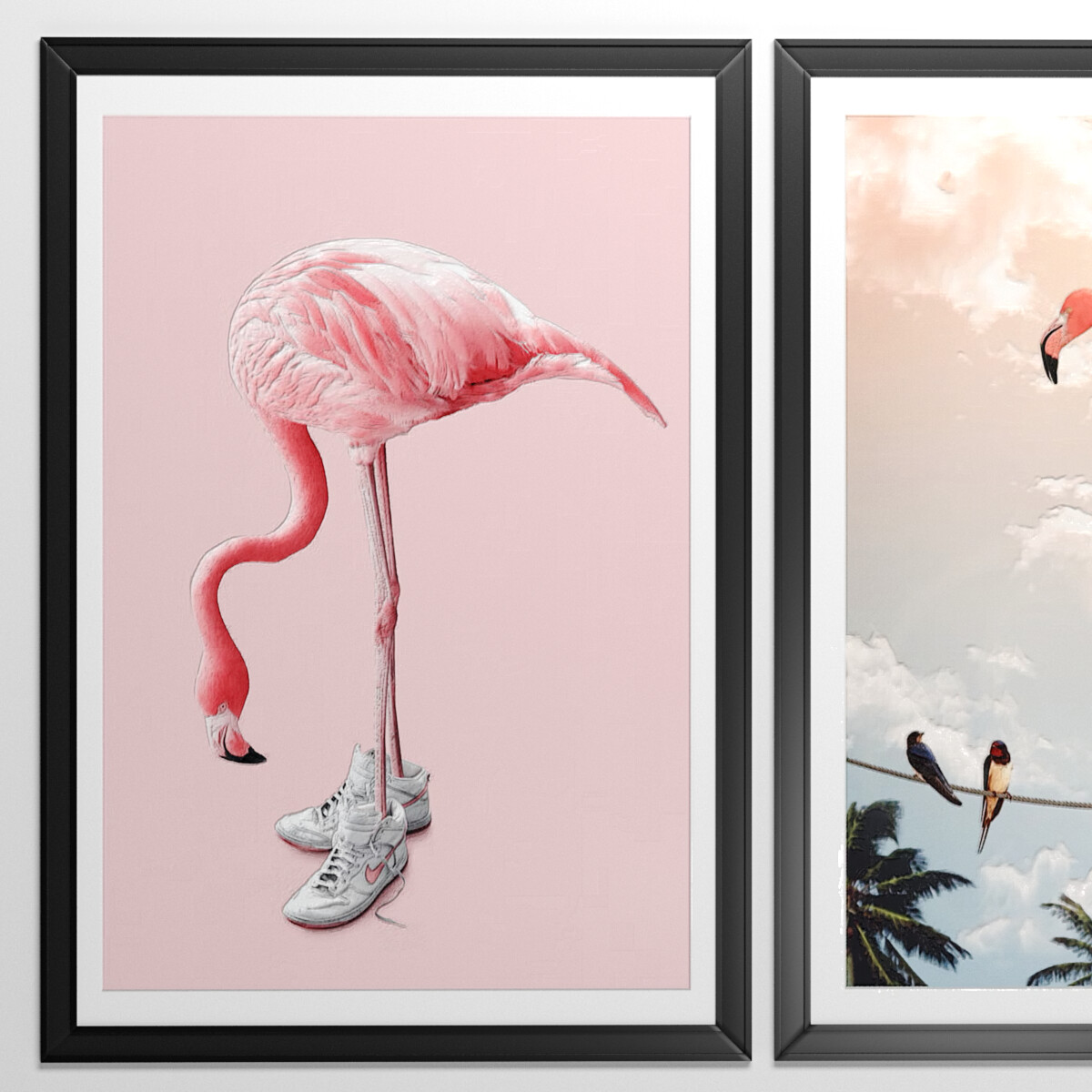 ArtStation - Art Frames 151- Flamingos | Resources