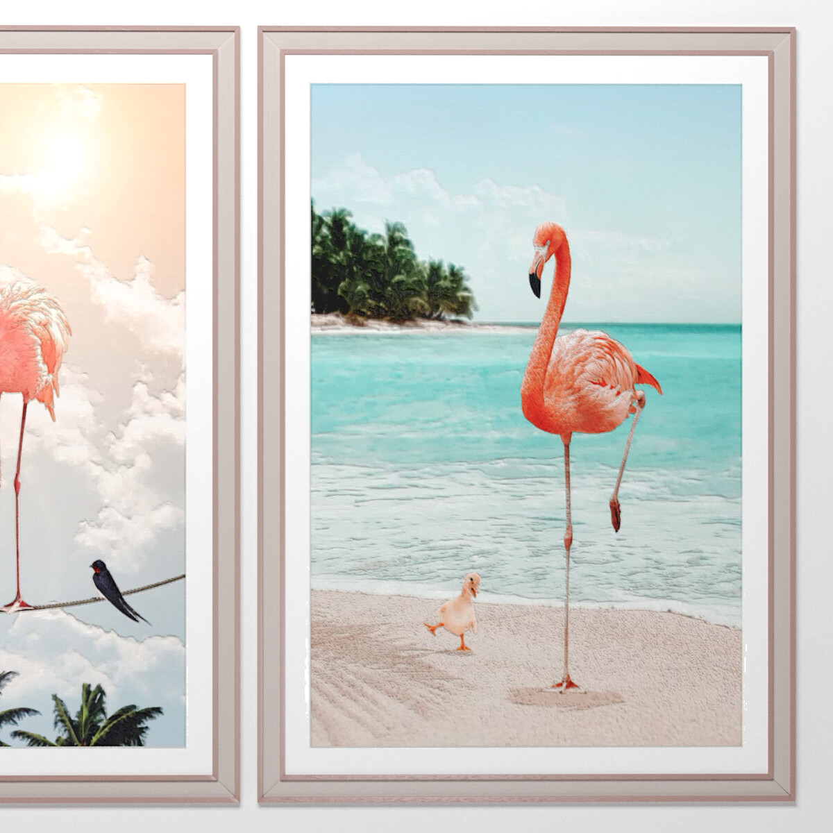 ArtStation - Art Frames 151- Flamingos | Resources