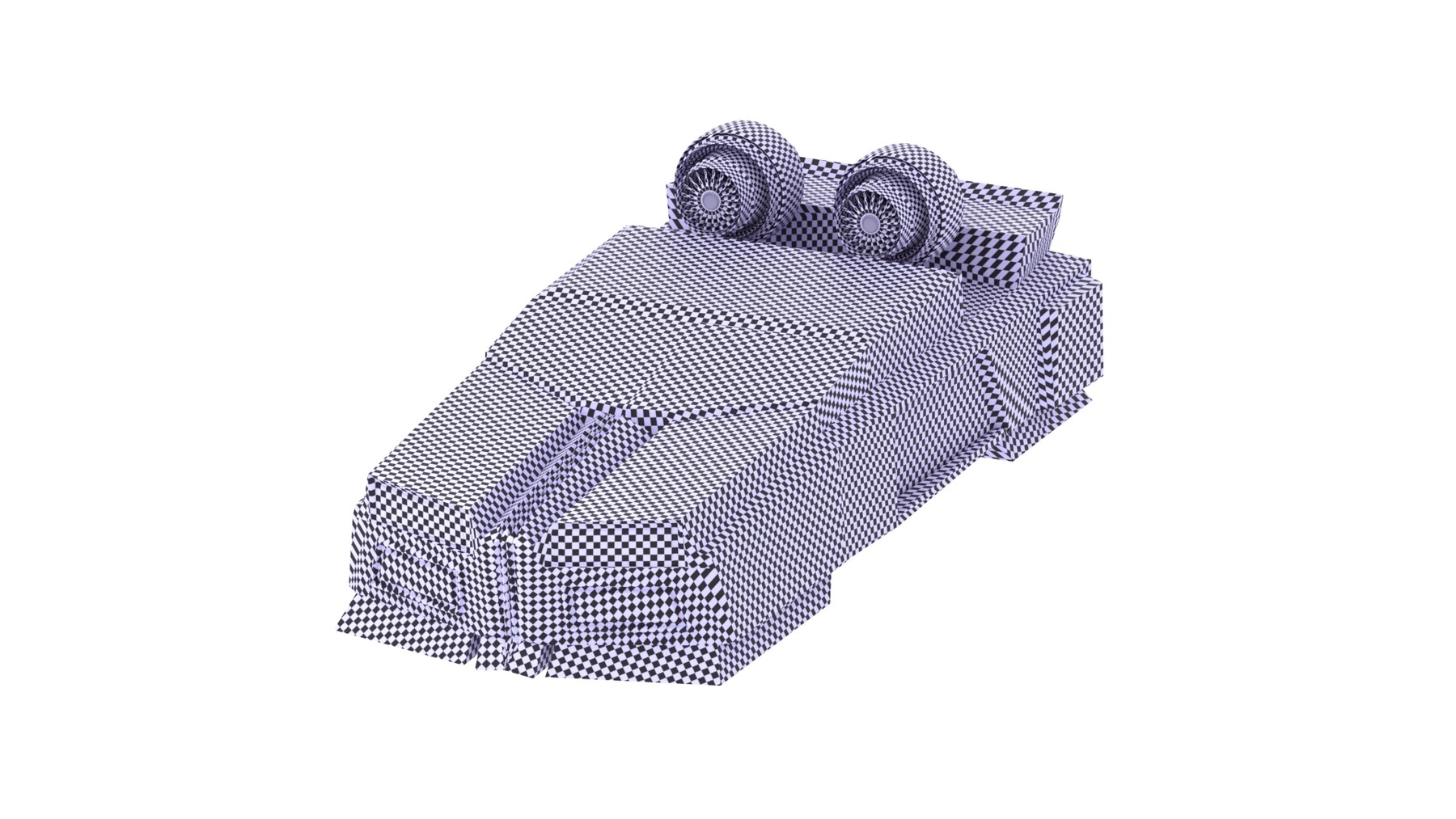 ArtStation - 3D model of Scifi jet car | Resources