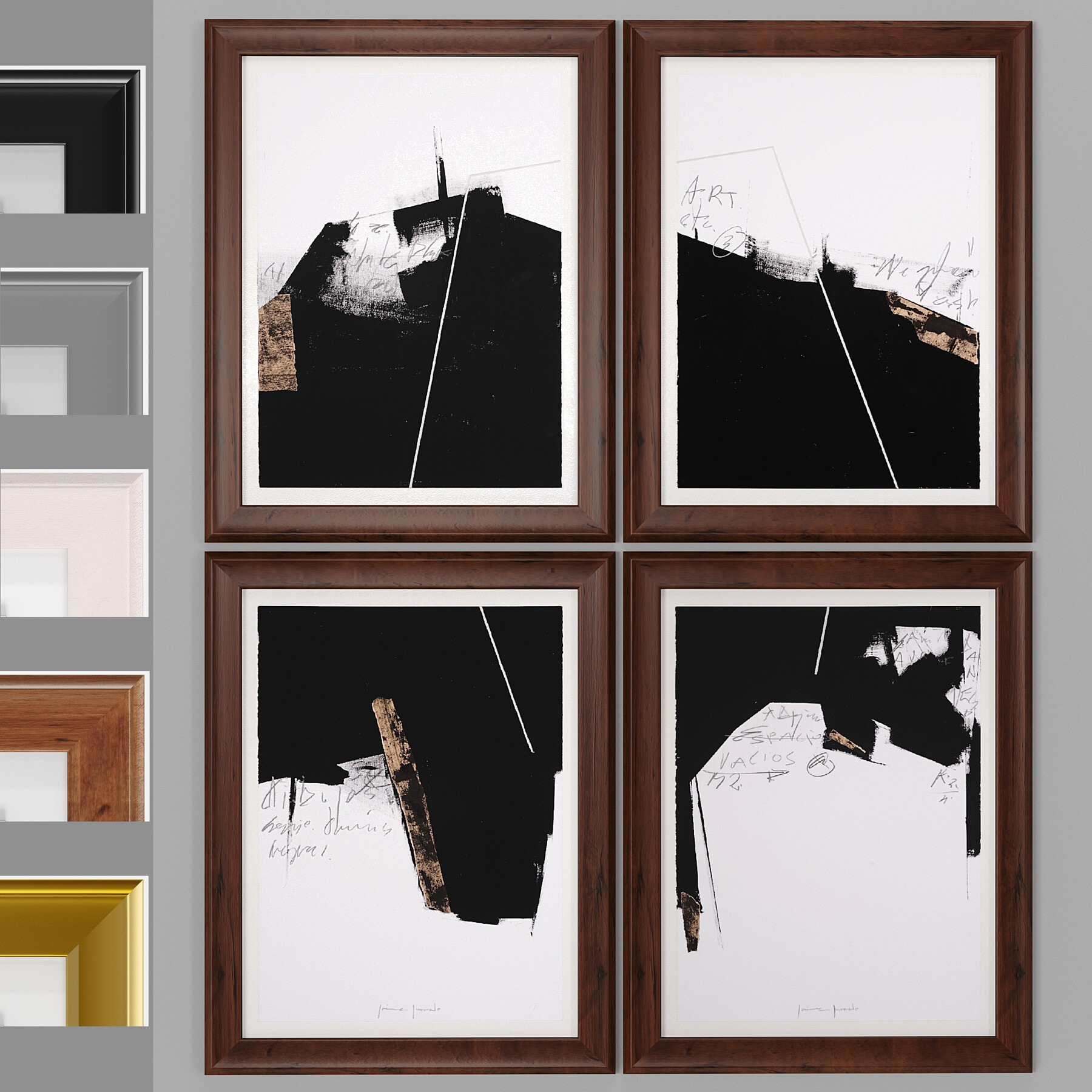 ArtStation - Art Frams 33- Black Painting | Resources