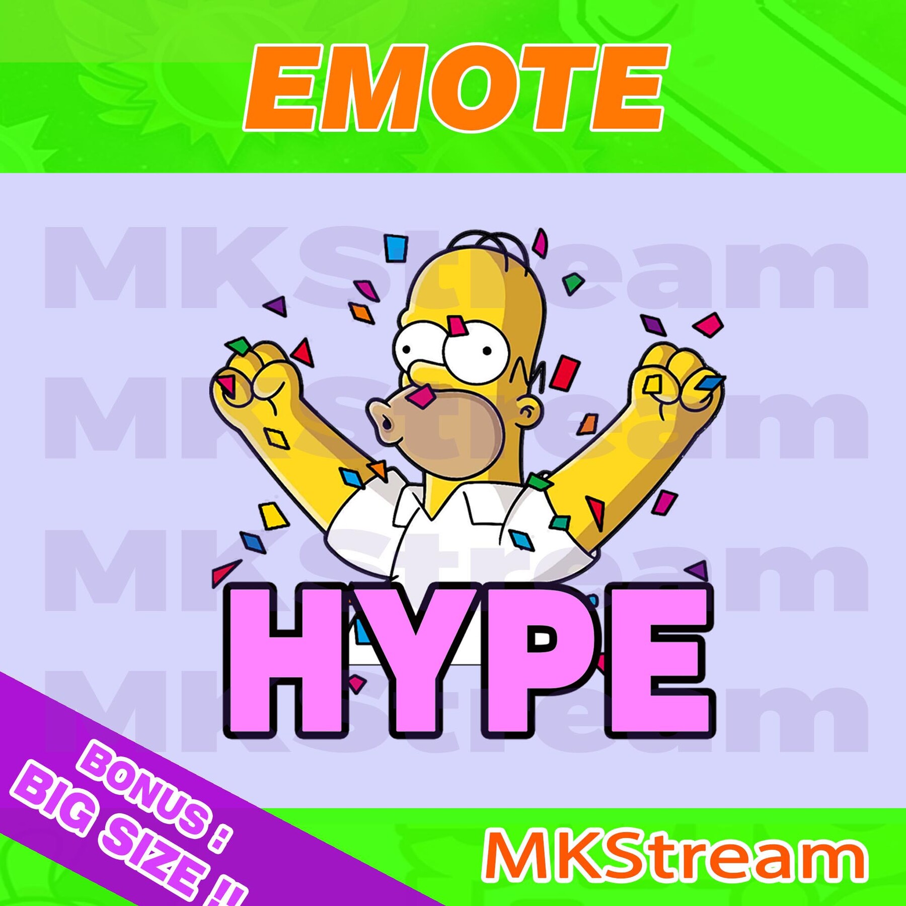 ArtStation - Twitch emotes the simpsons homer hype | Artworks