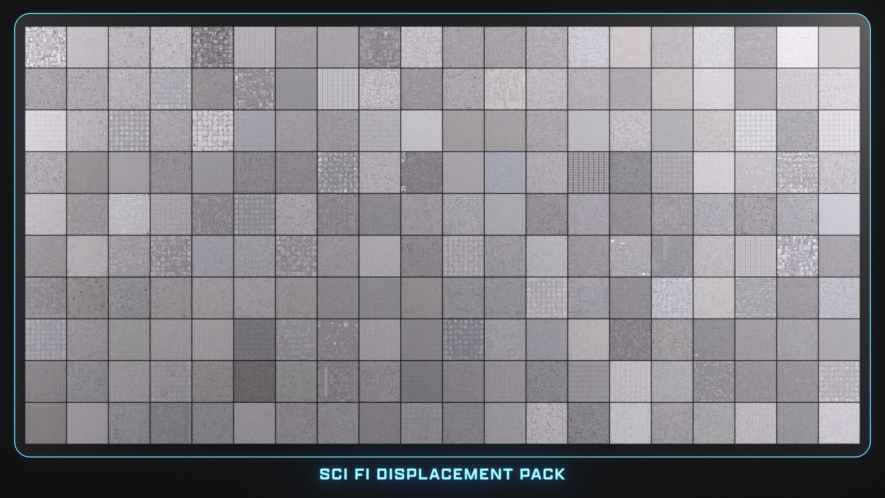 ArtStation - 200 Sci Fi Ai Displacement Map Pack | Resources