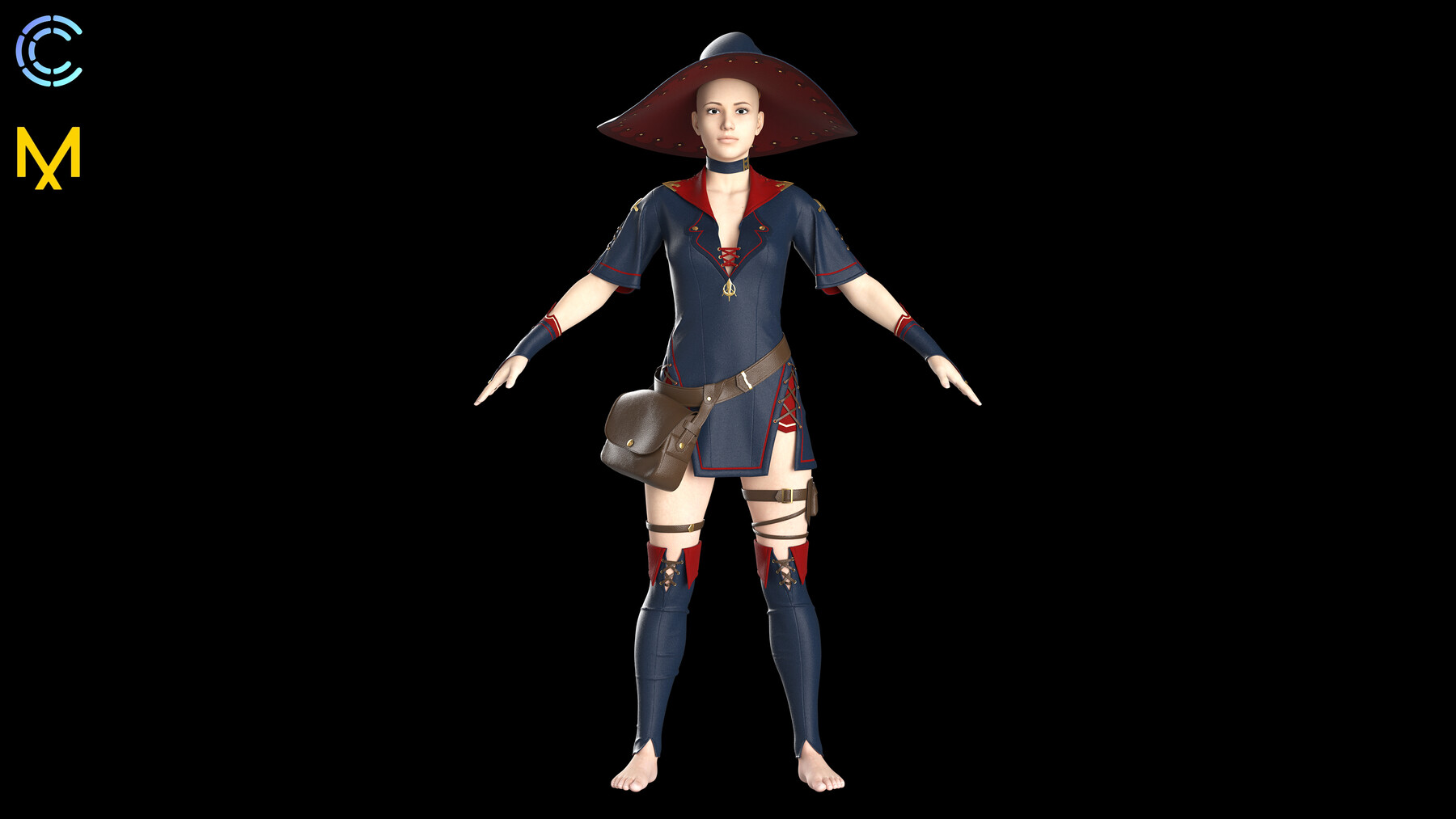 ArtStation - LUNAR WITCH. Marvelous Designer, Clo 3D project | Game Assets