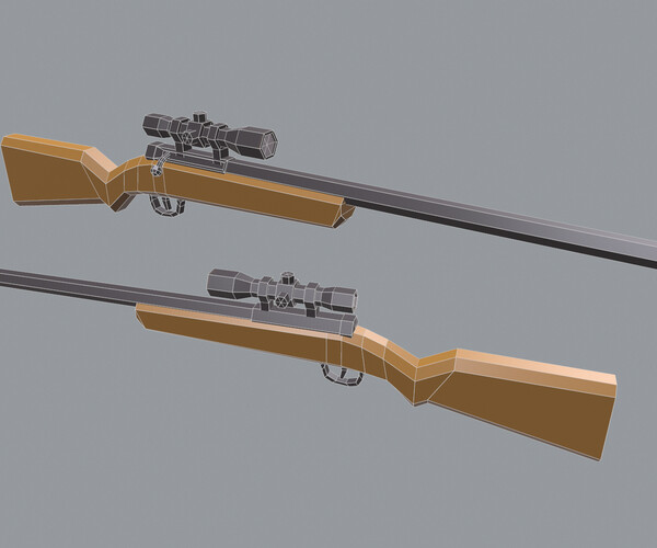 ArtStation - low poly guns pack | Game Assets