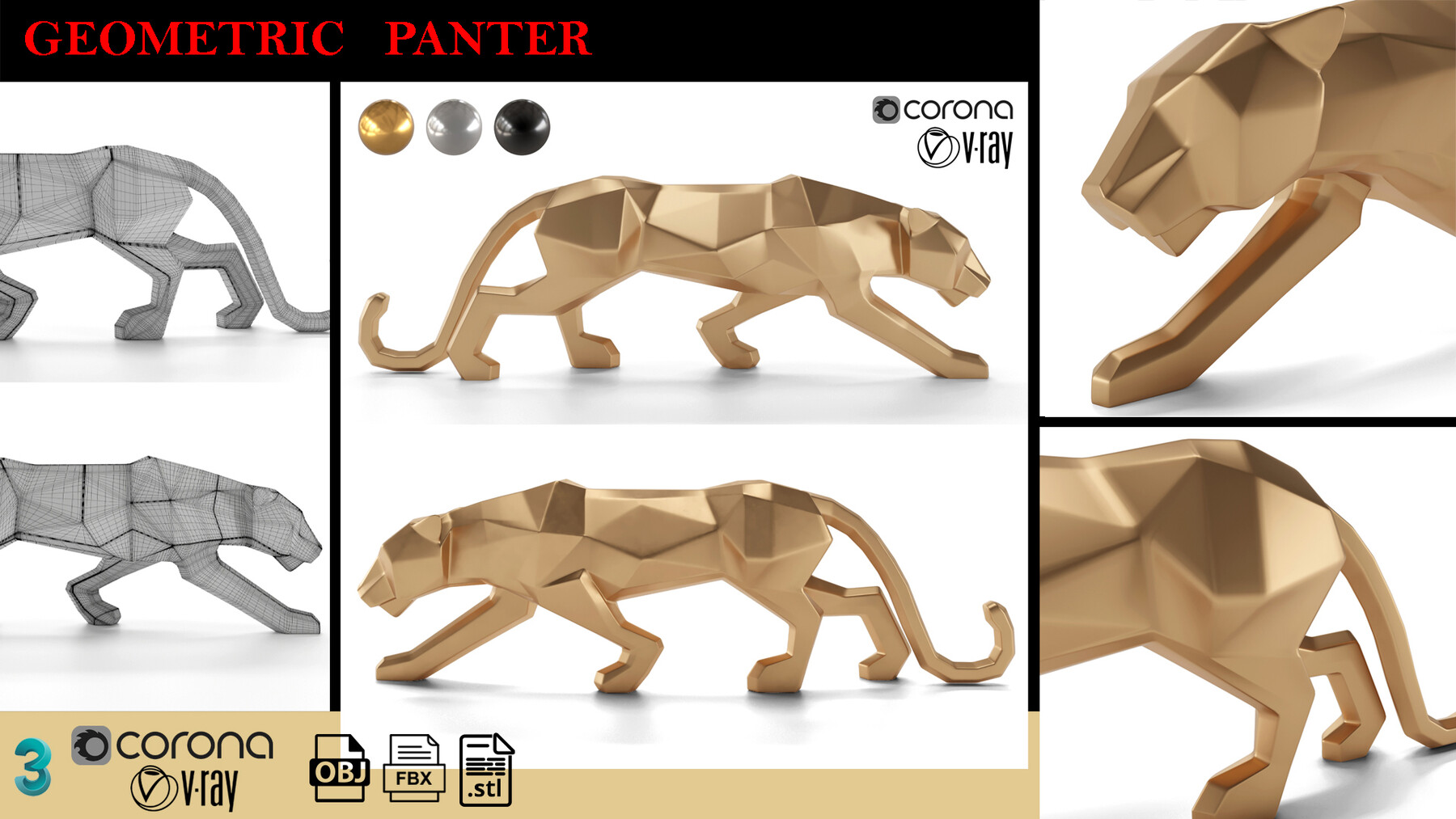 ArtStation - geometric panter | Resources