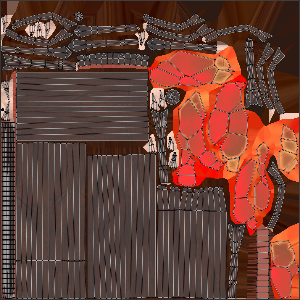 ArtStation - Old wooden staff, Low-poly, 3D model | Resources