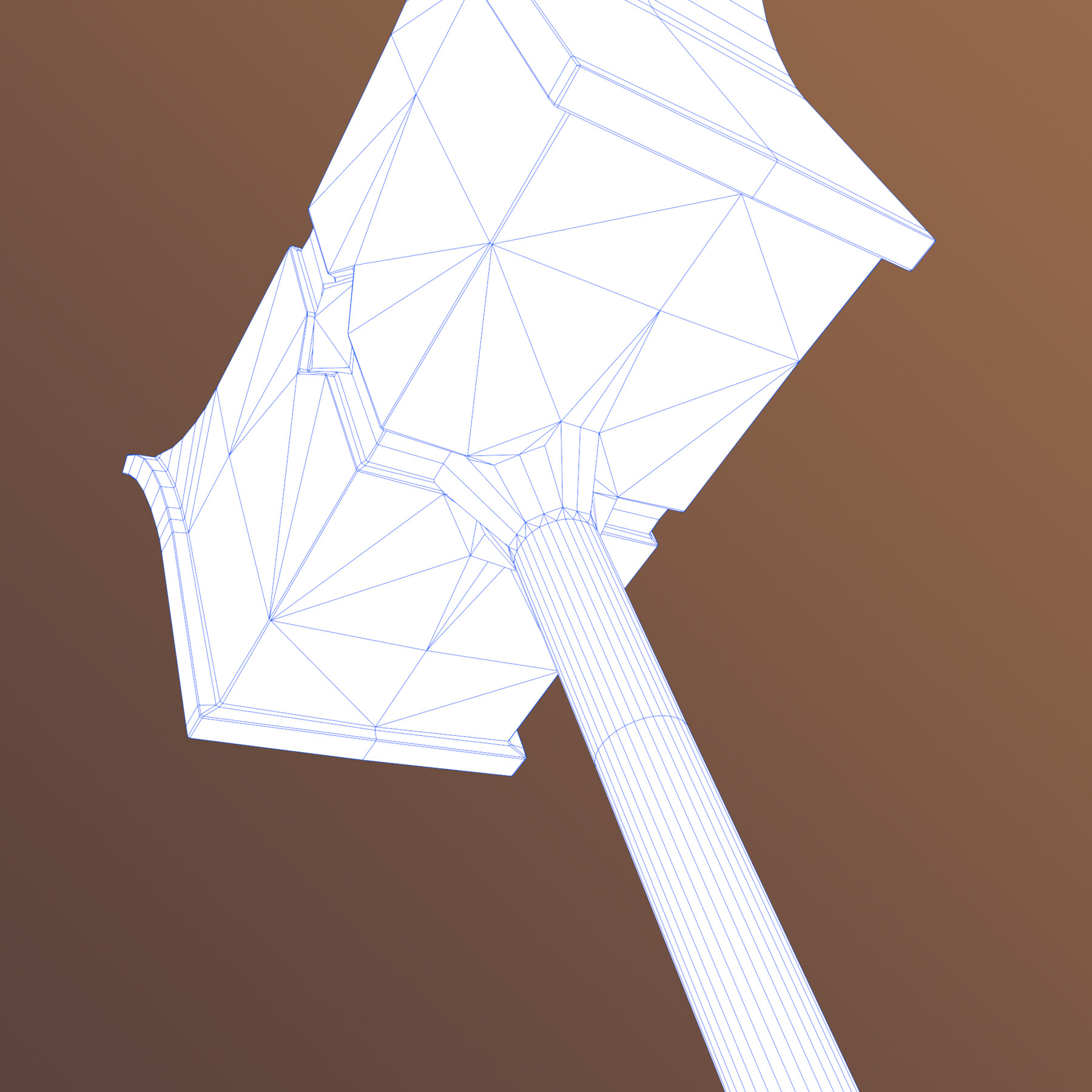 ArtStation - Two-Handed Hammer, Low-poly, 3D model | Resources