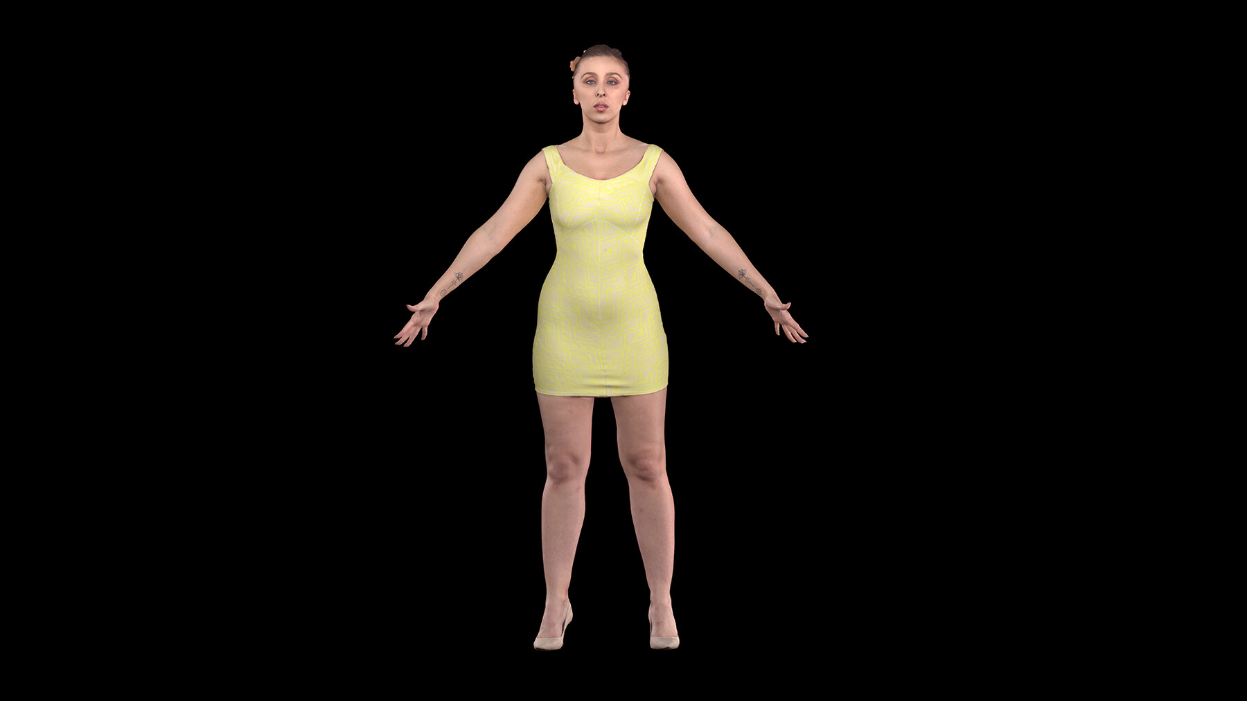 ArtStation - Clean A Pose Scan | Mia Brown Dressed | Resources
