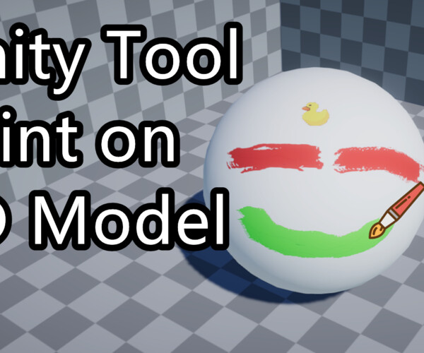 ArtStation - Unity Tool - Paint On 3D Model | Game Assets