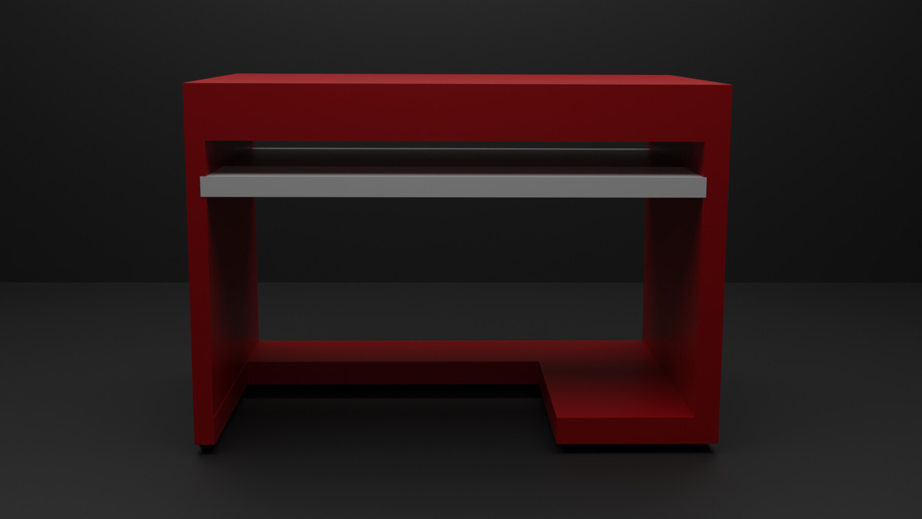ArtStation - Simple red PC table | Game Assets