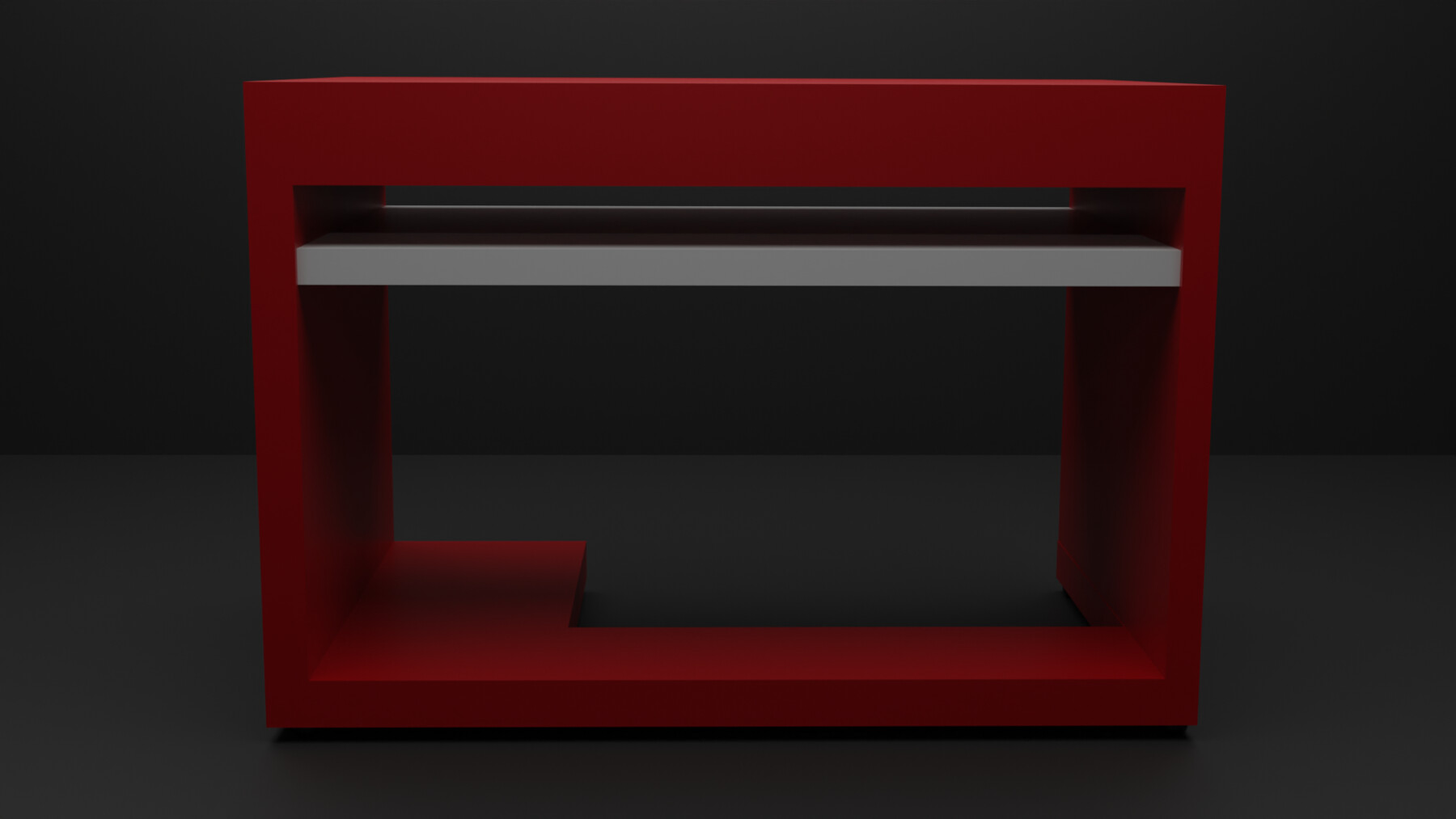 ArtStation - Simple red PC table | Game Assets