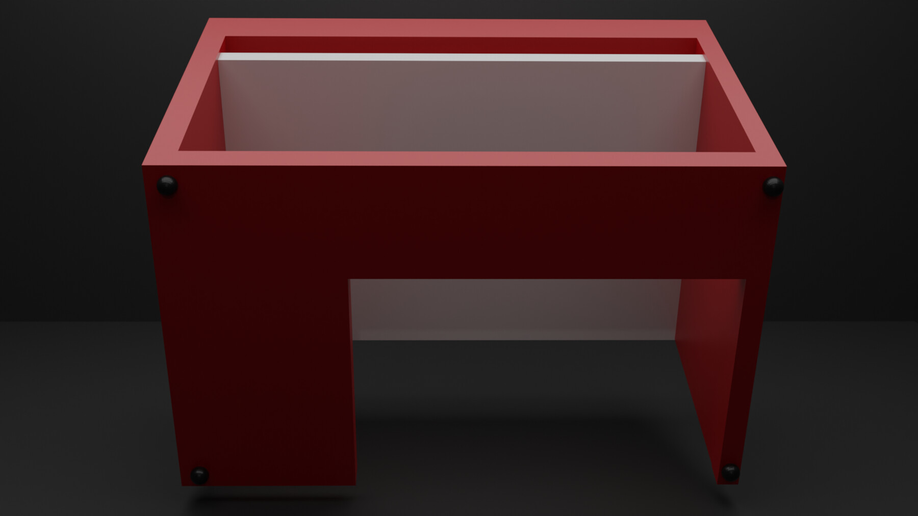 ArtStation - Simple red PC table | Game Assets