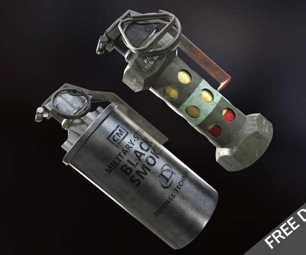 ArtStation - Free Grenade Bundle | Game Assets