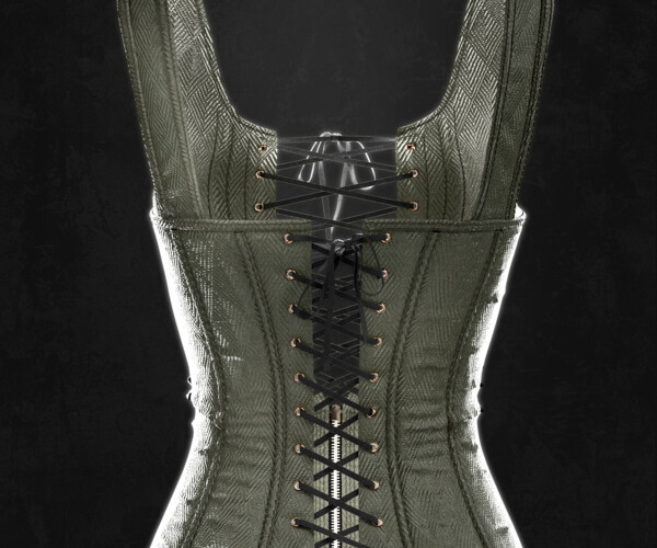 ArtStation - Set of women`s Leather Corsets | Resources