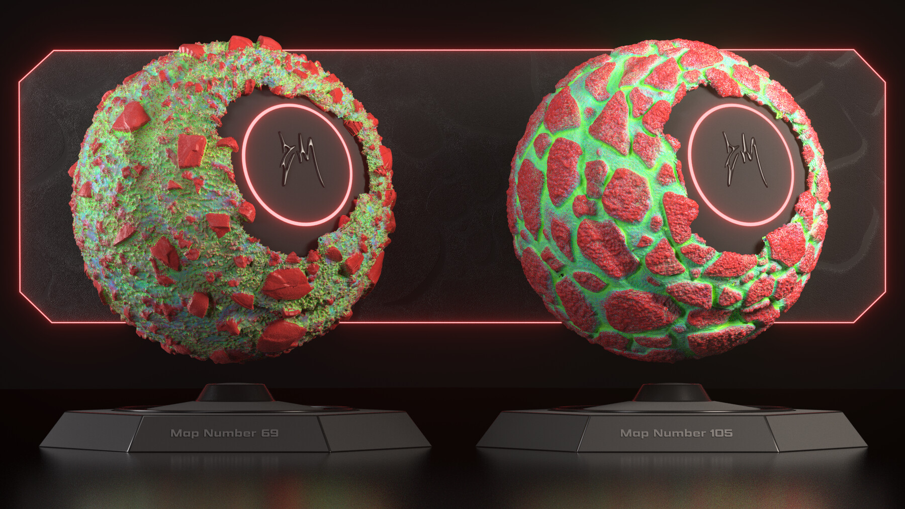 ArtStation - 200 Field Ai Displacement Map Pack | Game Assets