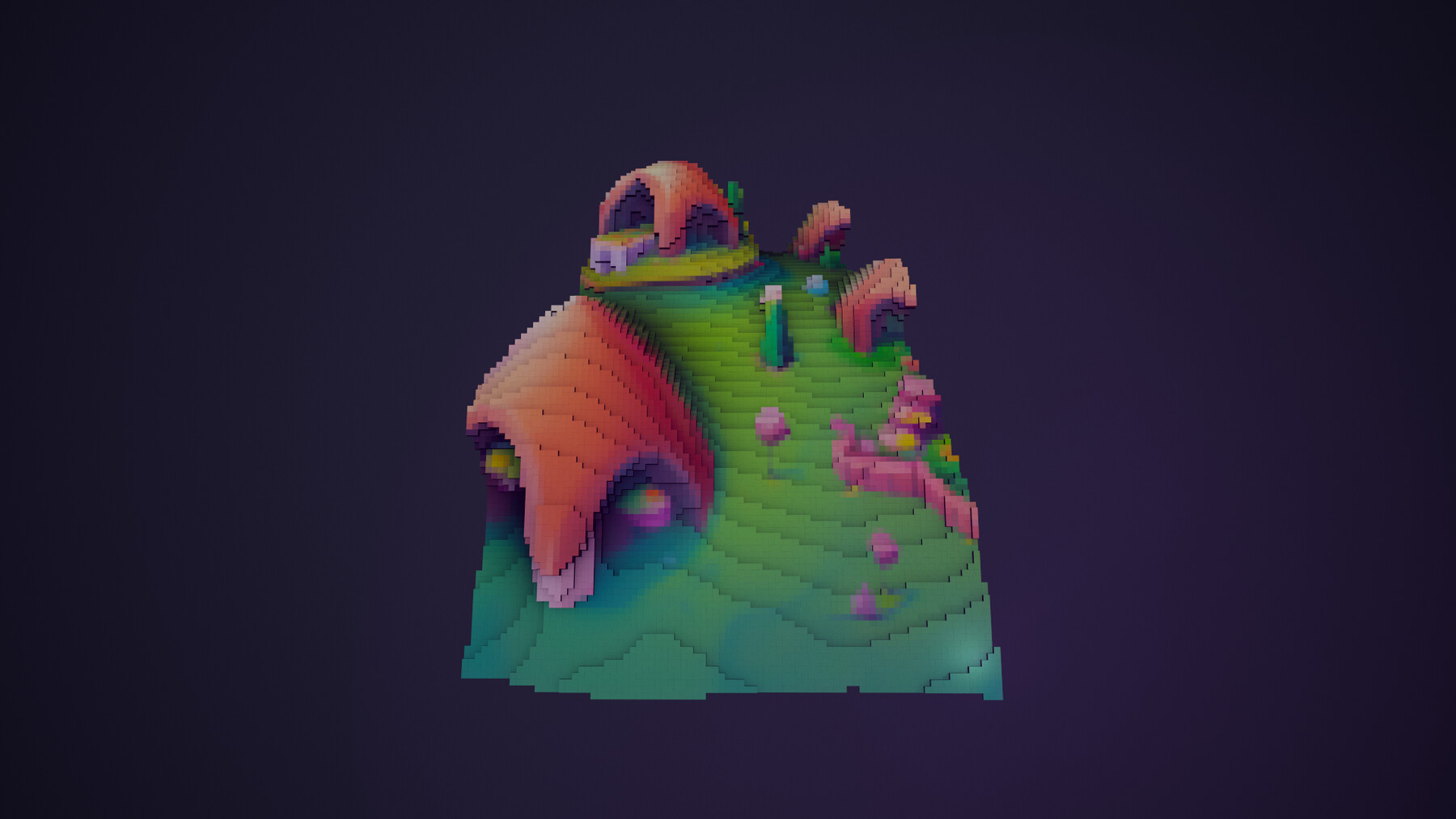 ArtStation - Voxel world Iso Kid 500 fbx kit | Game Assets