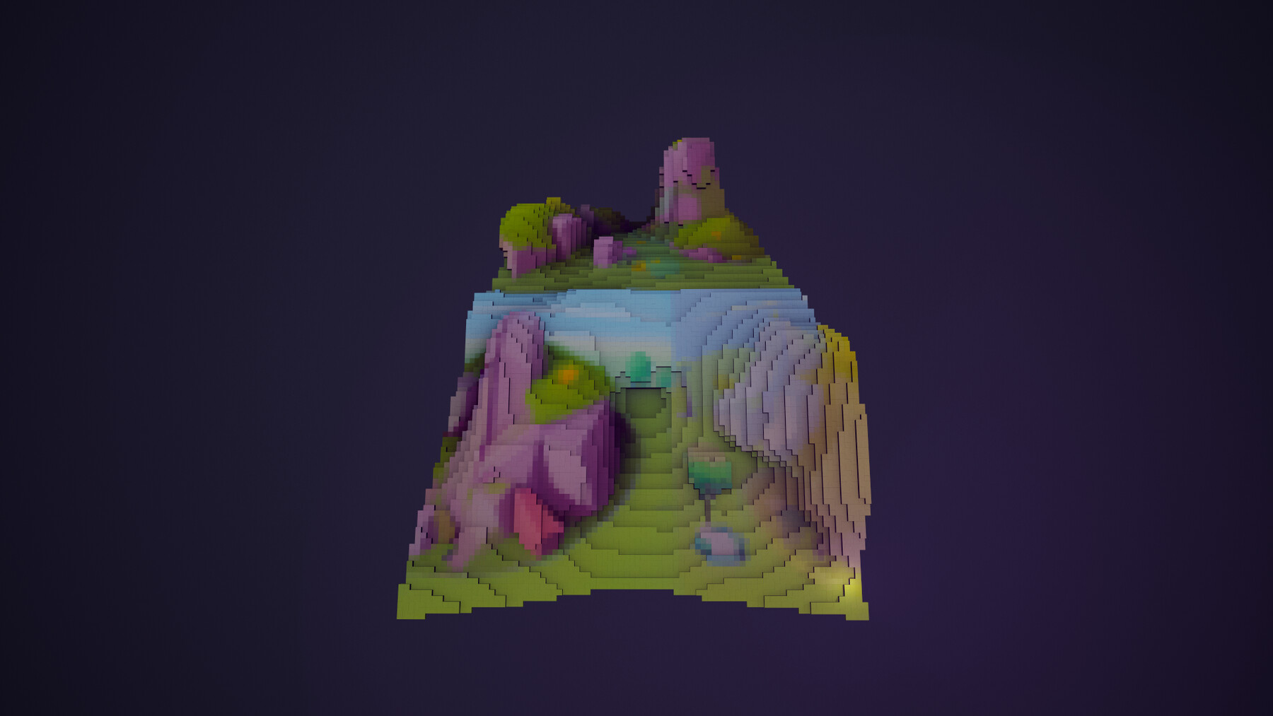 ArtStation - Voxel world Iso Kid 500 fbx kit | Game Assets