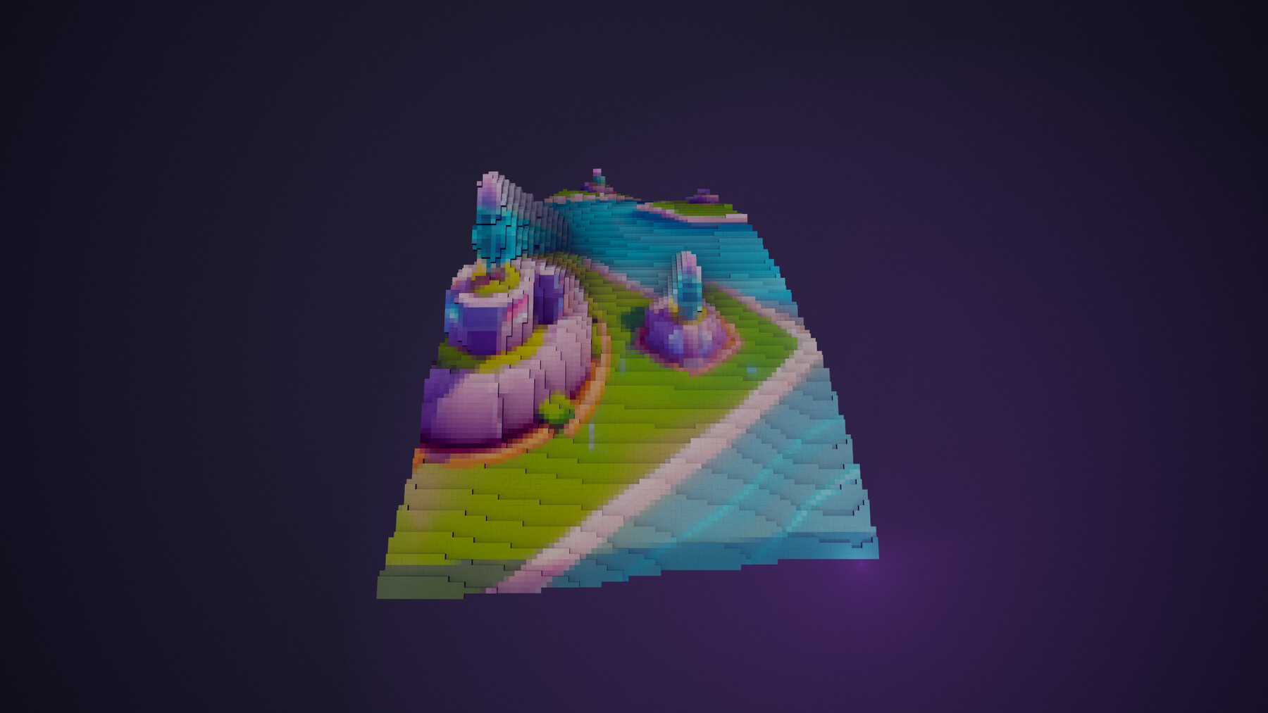 ArtStation - Voxel World Start 1000 fbx kit | Resources