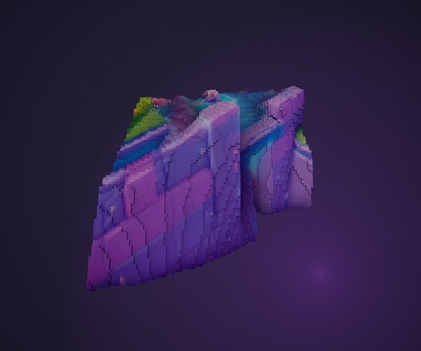 ArtStation - Voxel World Start 1000 fbx kit | Resources