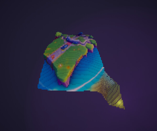 ArtStation - Voxel World Start 1000 fbx kit | Resources