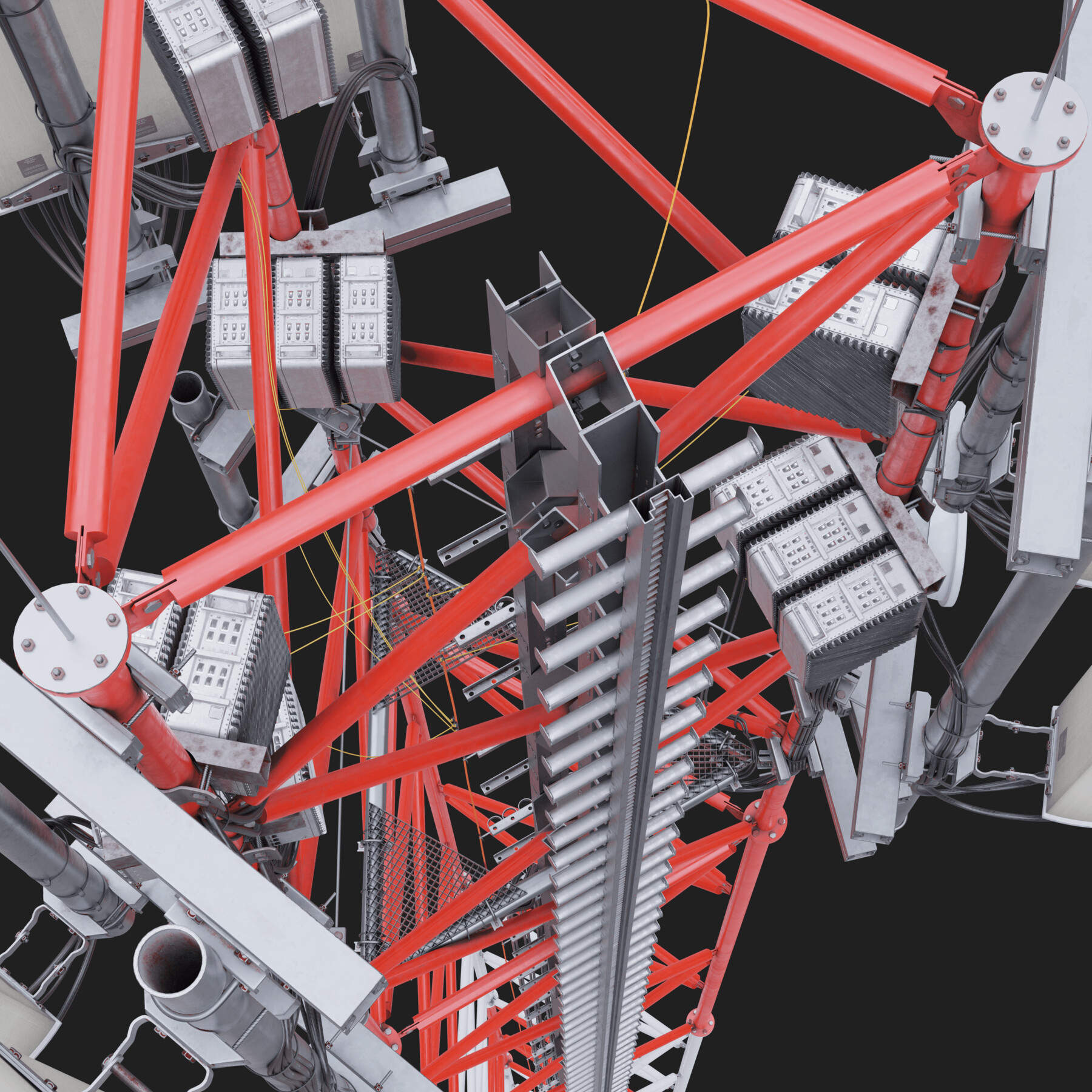 ArtStation - Telecommunication Cellphone Tower 3D Model | Resources