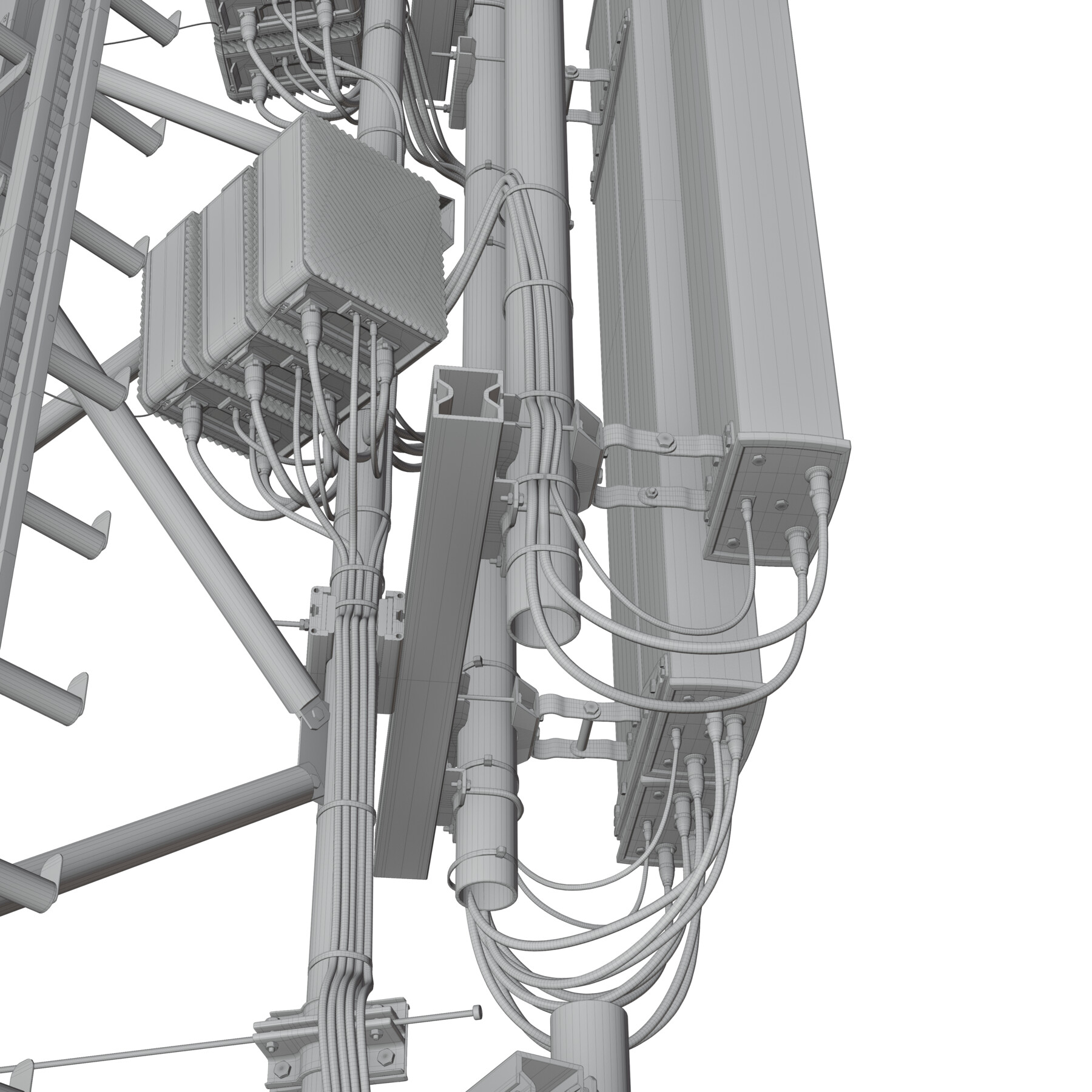 ArtStation - Telecommunication Cellphone Tower 3D Model | Resources