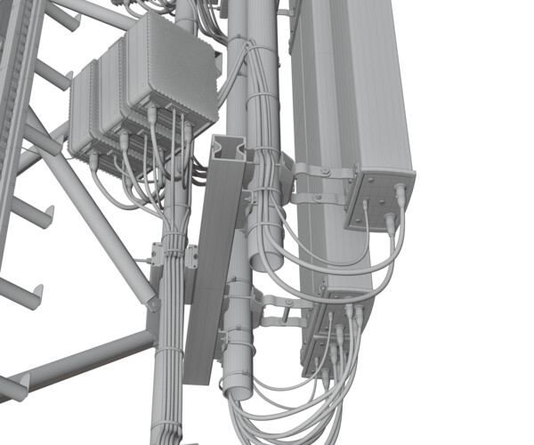 ArtStation - Telecommunication Cellphone Tower 3D Model | Resources