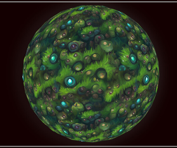 ArtStation - Grass Magic Forest Floor: 20 TEXTURES (Hand-painted ...