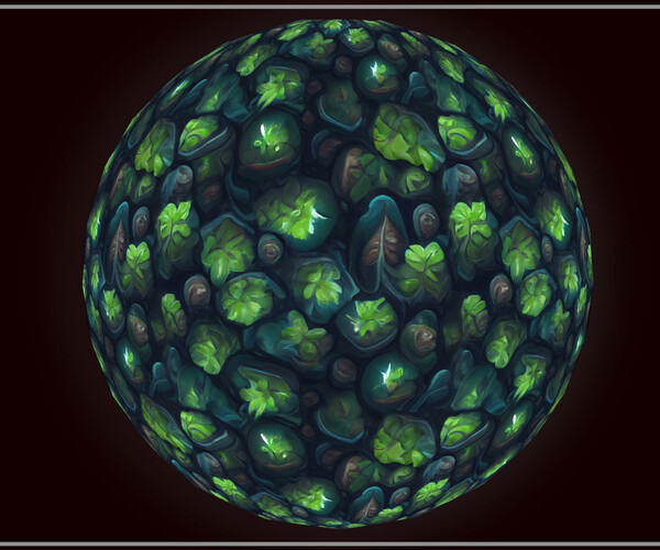 ArtStation - Grass Magic Forest Floor: 20 TEXTURES (Hand-painted ...